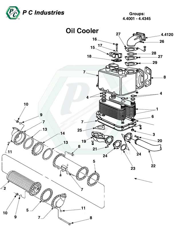 Oil Cooler - Series 149 Detroit Diesel Engines Catalog Page 232