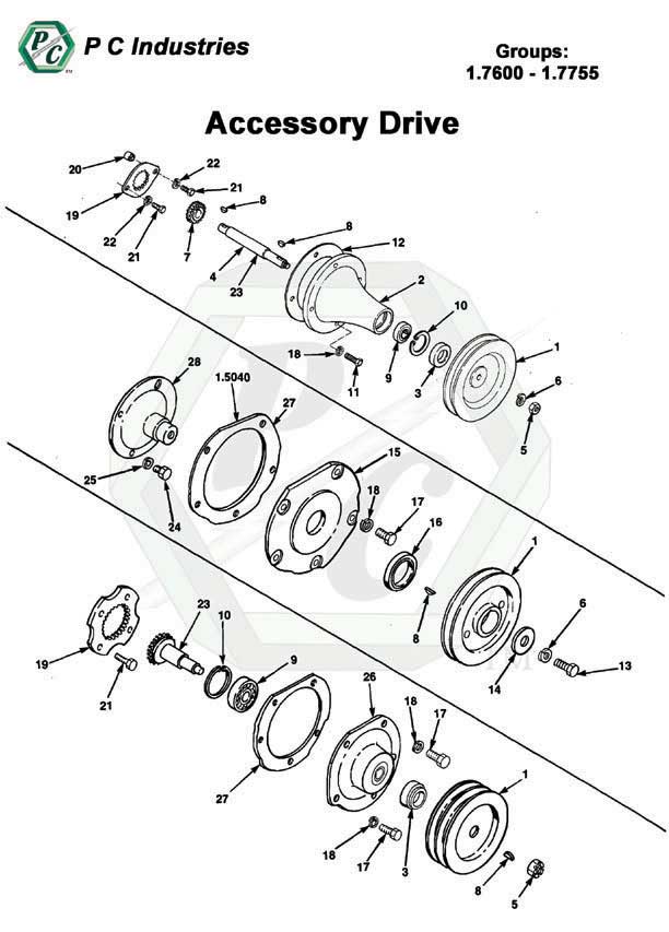 Accessory Drive - Series Inline 71 Detroit Diesel Engines Catalog Page 32