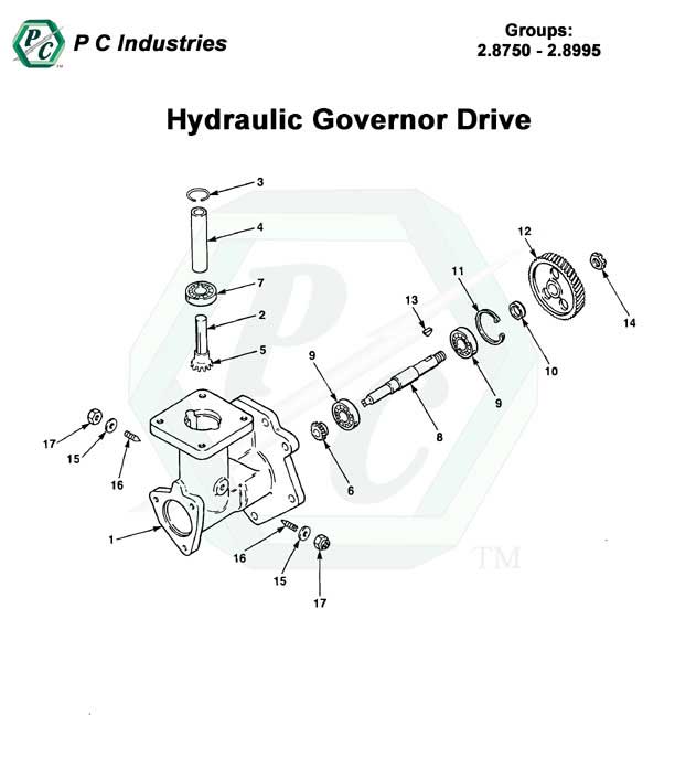 Hydraulic Governor Drive - Series 53 Detroit Diesel Engines Catalog Page 74