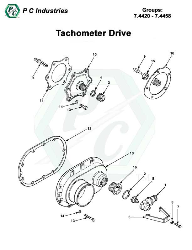 Tachometer Drive - Series 92 Detroit Diesel Engines Catalog Page 245