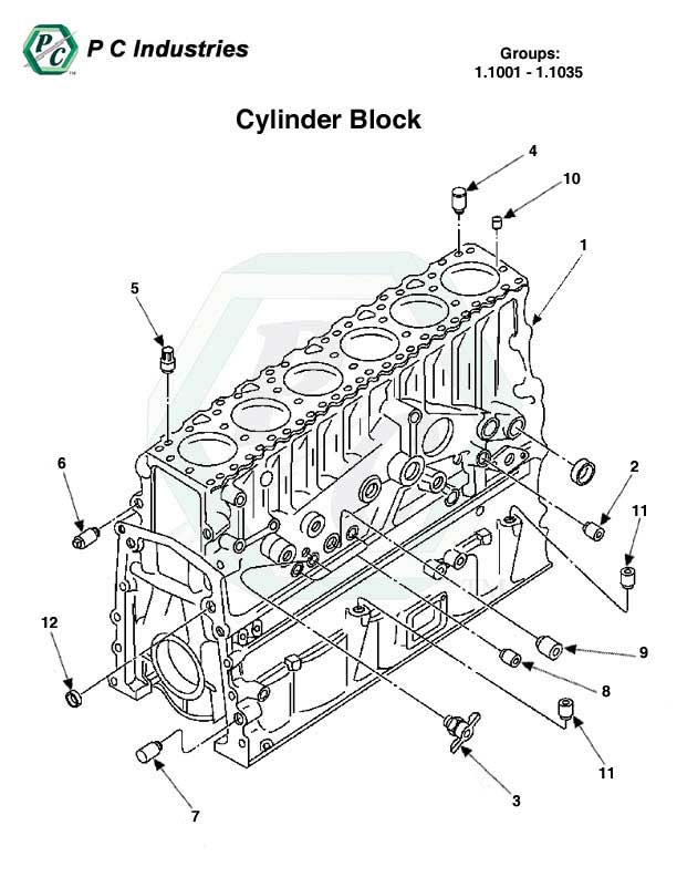 Cylinder Block - Series 60 Detroit Diesel Engines Catalog Page 1